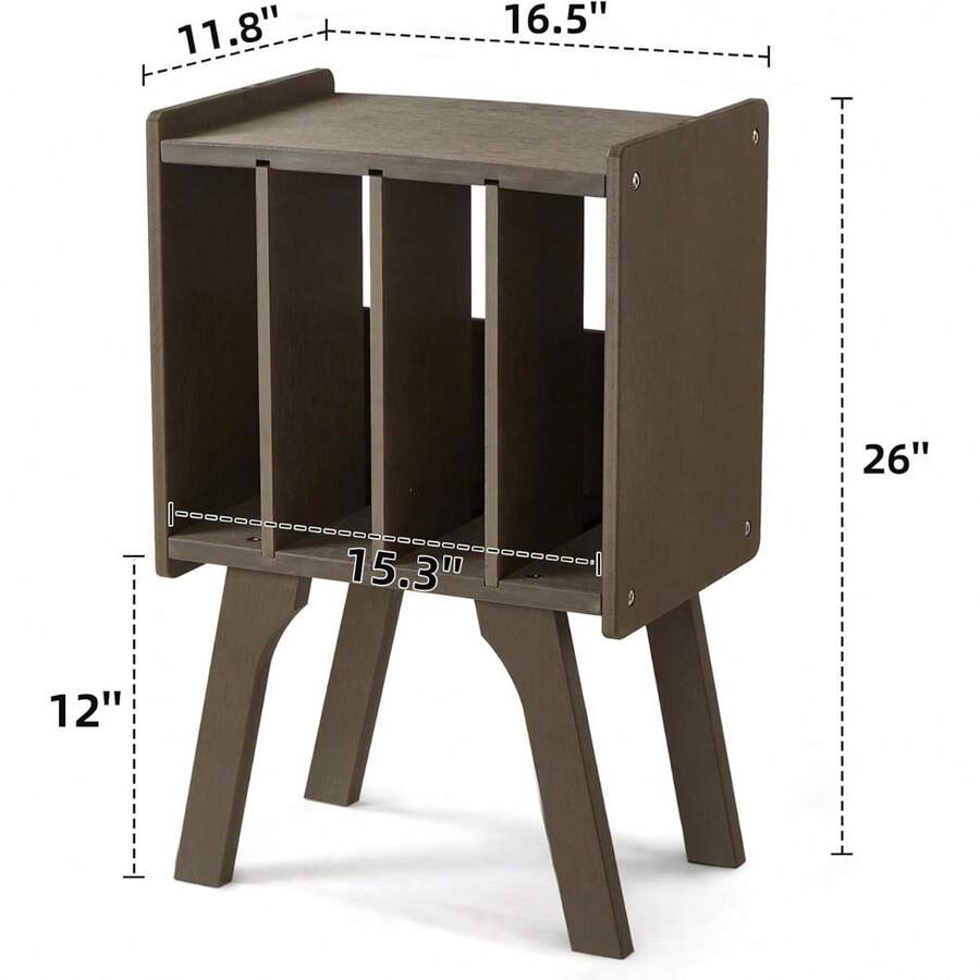 Poly Lumber Night Stand Bedside Table, Record Player Stand, Vinyl ...