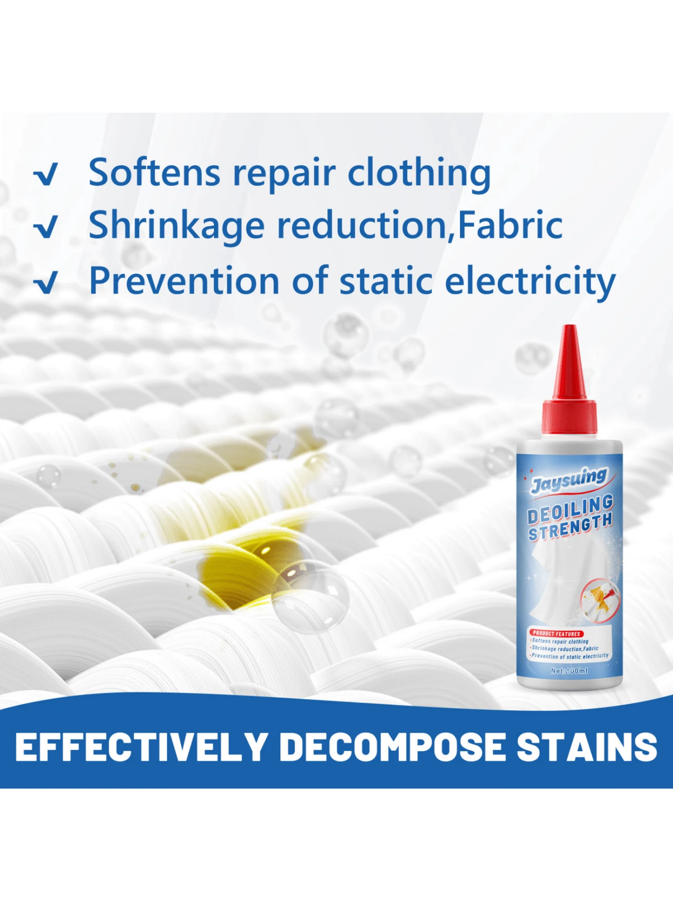 Laundry Cleaner Clothing Color Protection: Deep Cleaning Of Stubborn Stains, Oil Stains, Blood ...