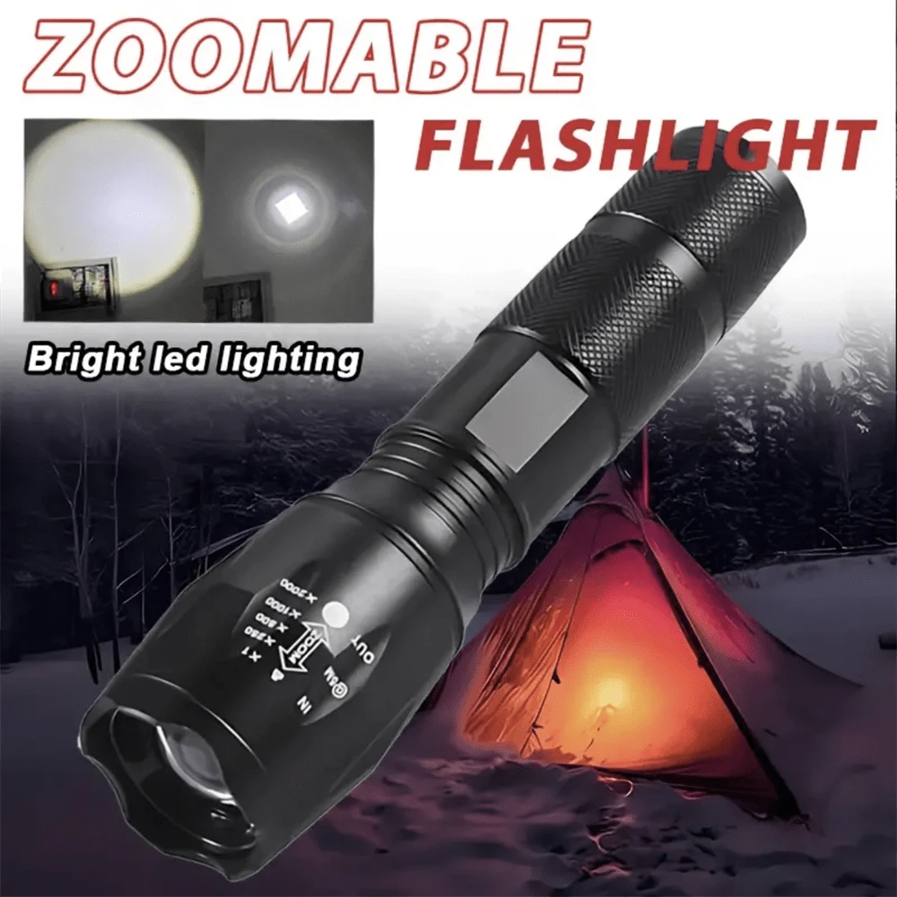 Original X900 Zoom Rechargeable Military Tactical Flashlight -DL0302 ...