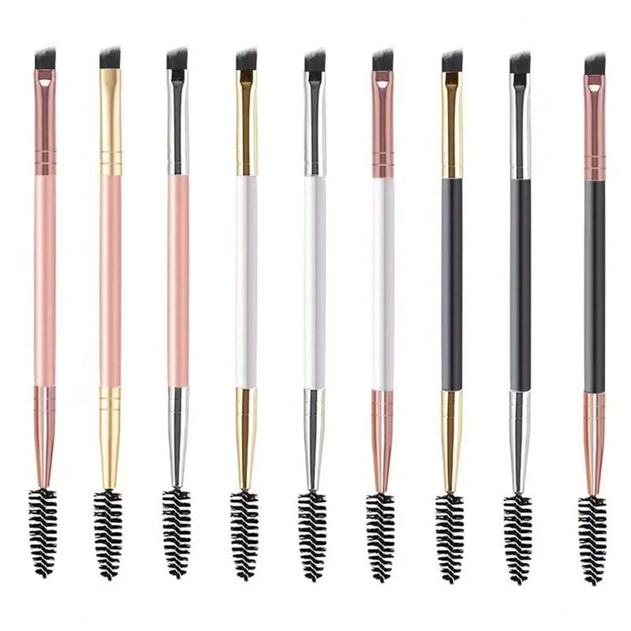 Double-Ended Spiral Eyebrow Brush With Angled Tip, Makeup Tool For ...