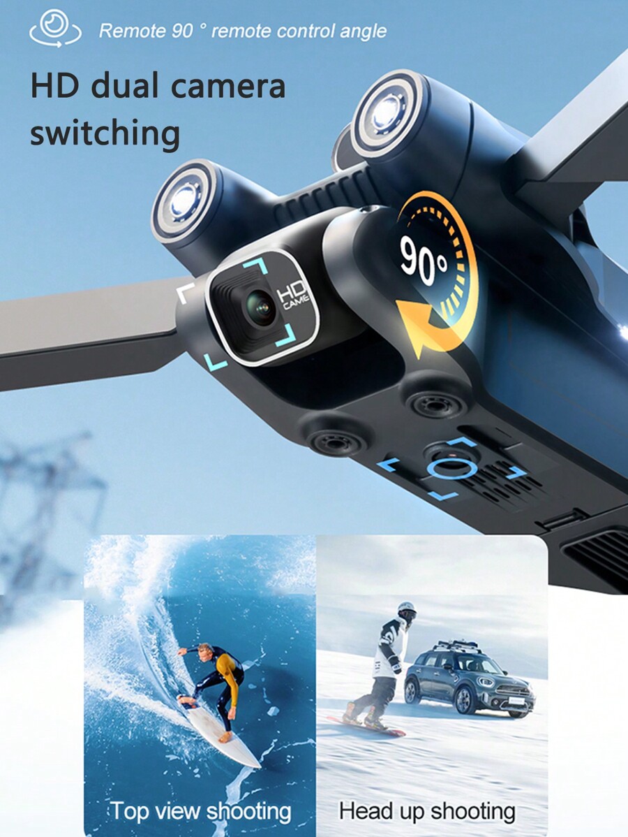 New Model Ls S1s Foldable Remote Control Drone Upgraded Brushless Motor Optical Flow Hovering