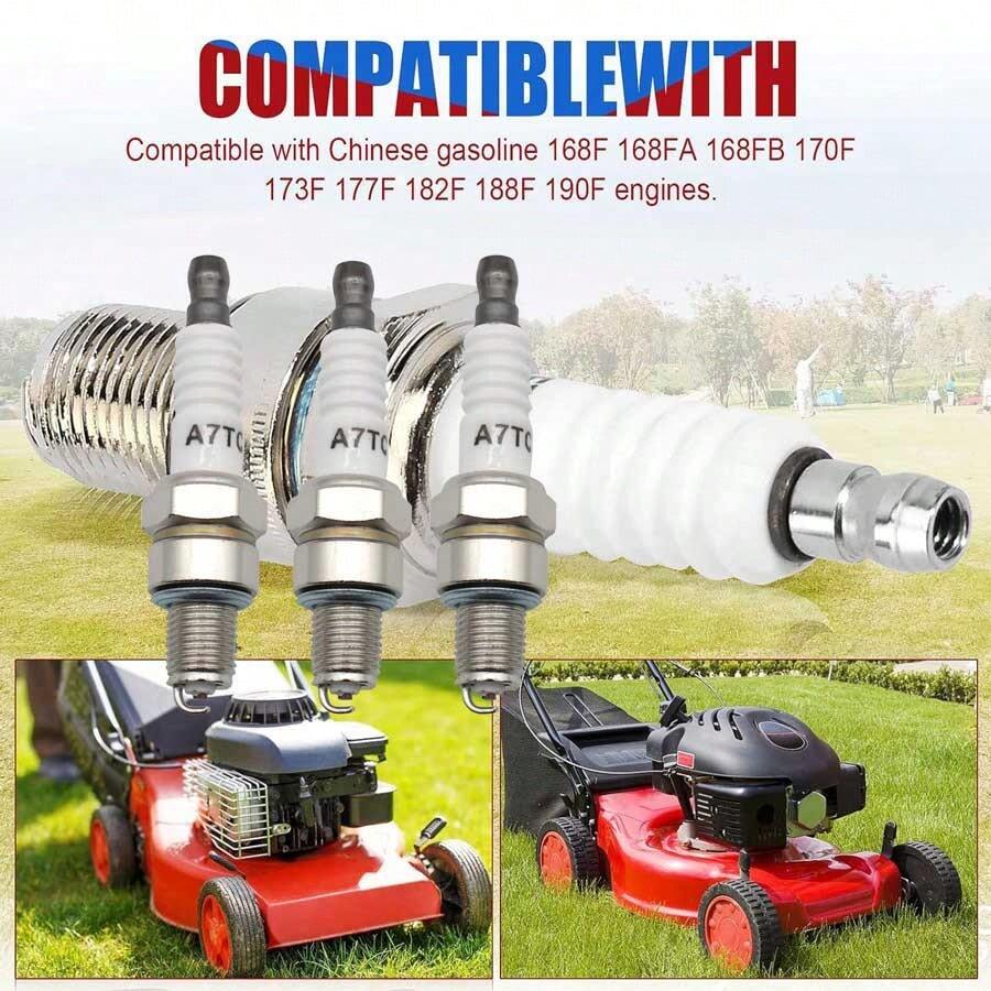 Spark Plug F7TC For GX120 GX160 GX200 GX240 GX270 GX340 GX390 Generator Lawnmower Tractor ...