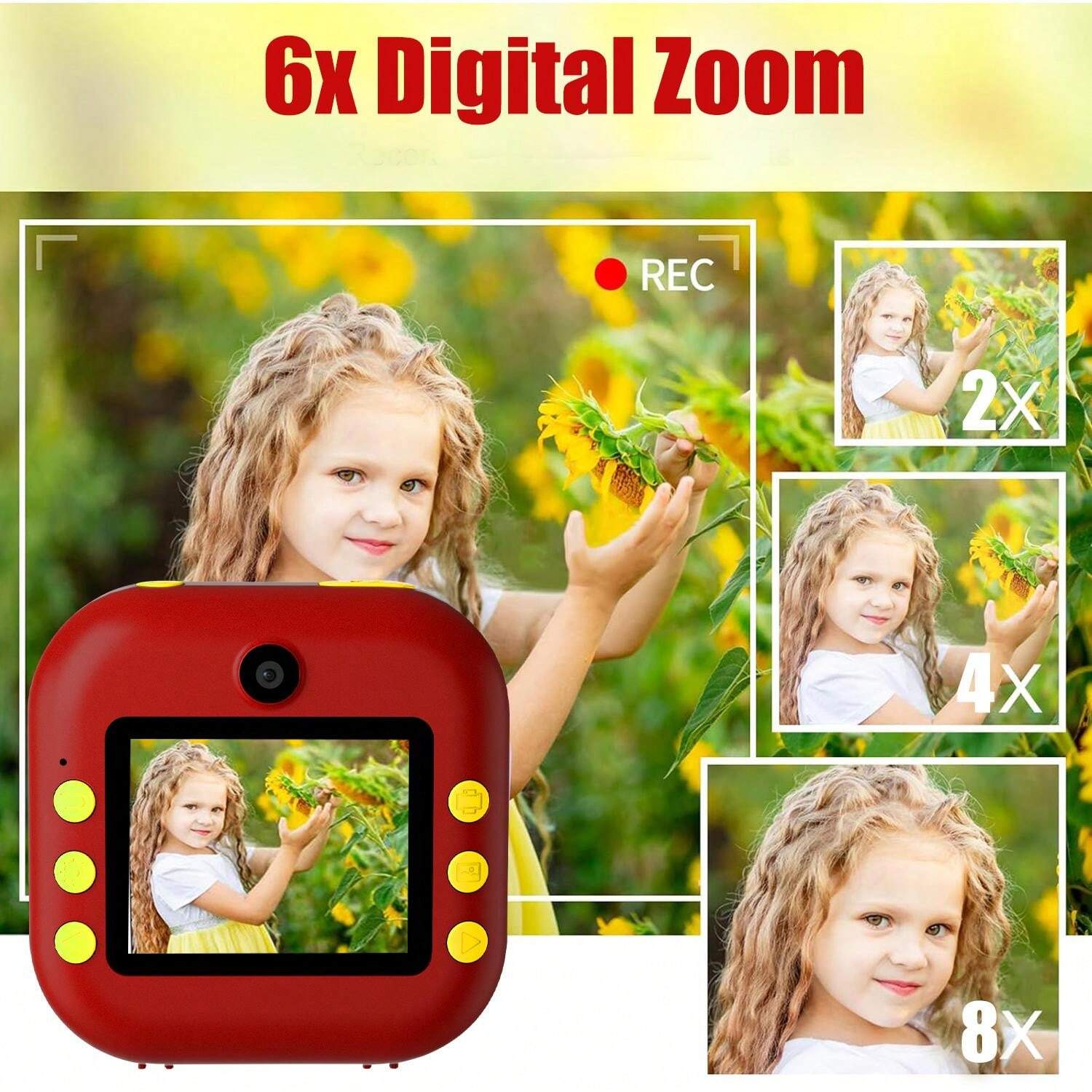 Kids Camera Instant Print, Kids Selfie Instant Digital Camera With Fun ...