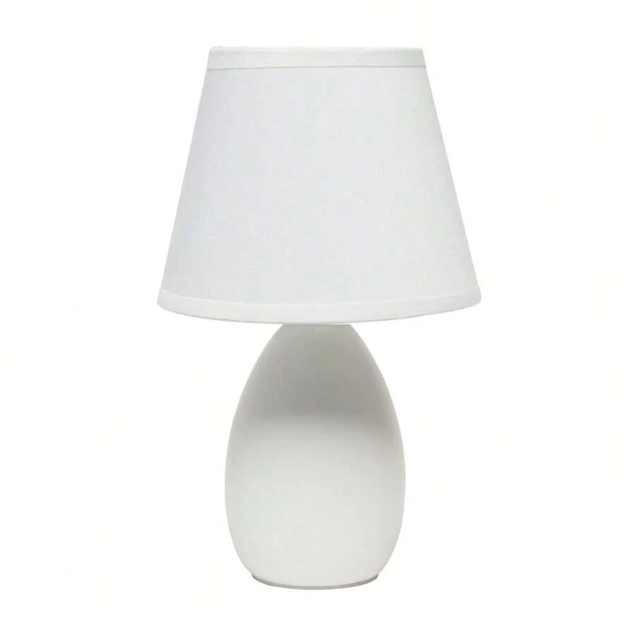 Simple Designs Mini Egg Oval Ceramic Table Lamp | SHEIN USA
