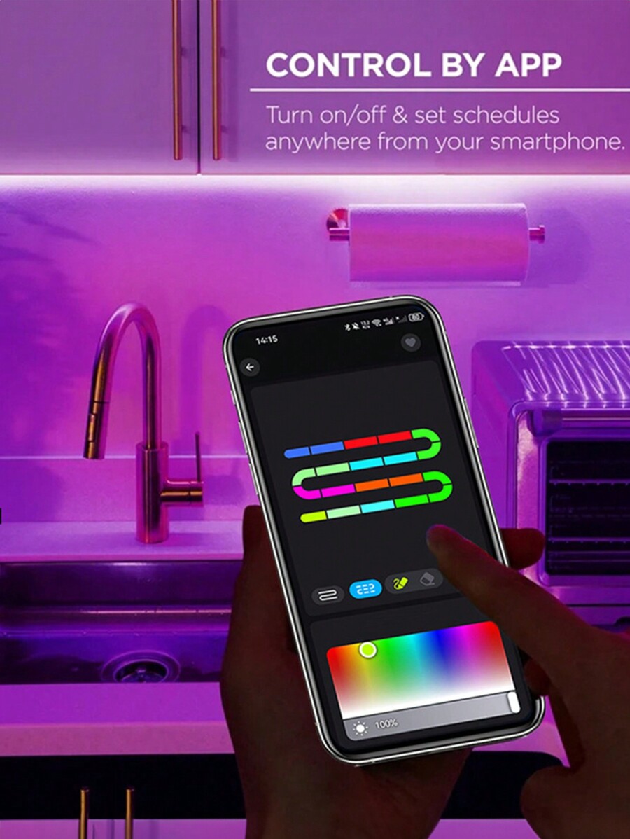 Acosh Neon LED Strip Light Easy To Install - USB Powered With Smart App ...