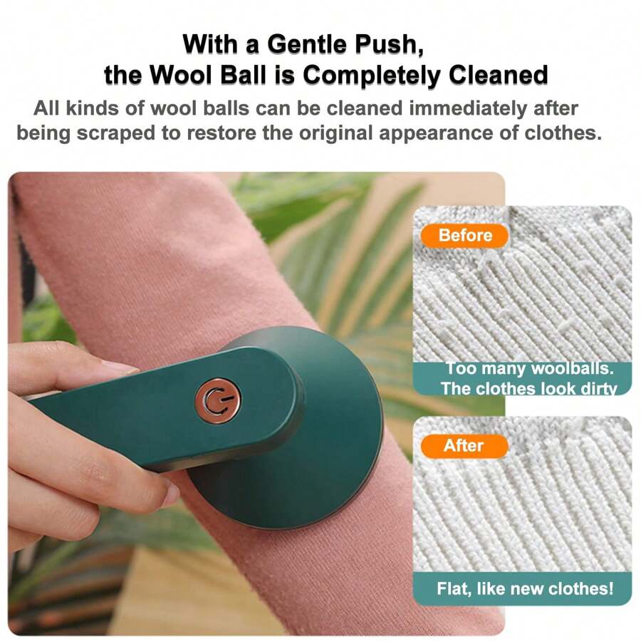 Rechargeable & Portable Electric Lint Remover, Efficient Fabric Shaver ...