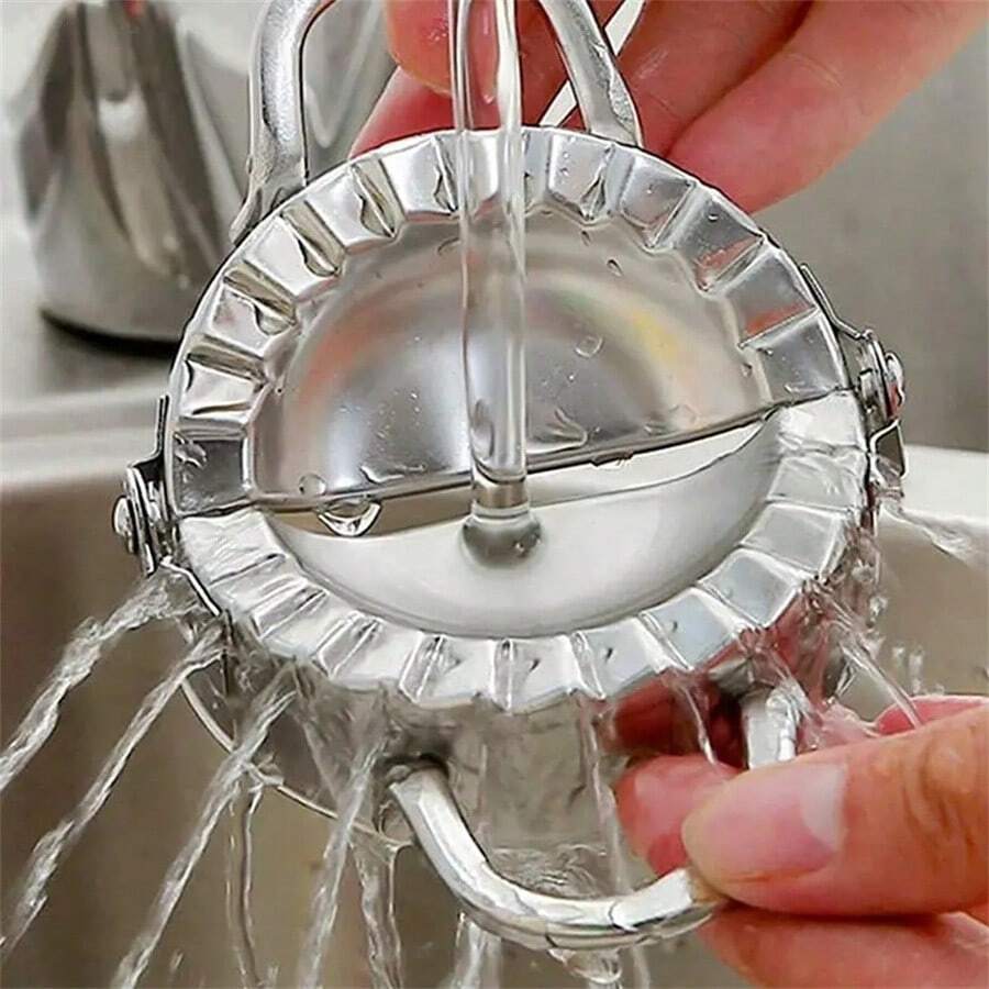Effortless Dumpling Perfection: Stainless Steel Dumpling Maker Press ... Effortless Dumpling Perfection: Stainless Steel Dumpling Maker Press ...