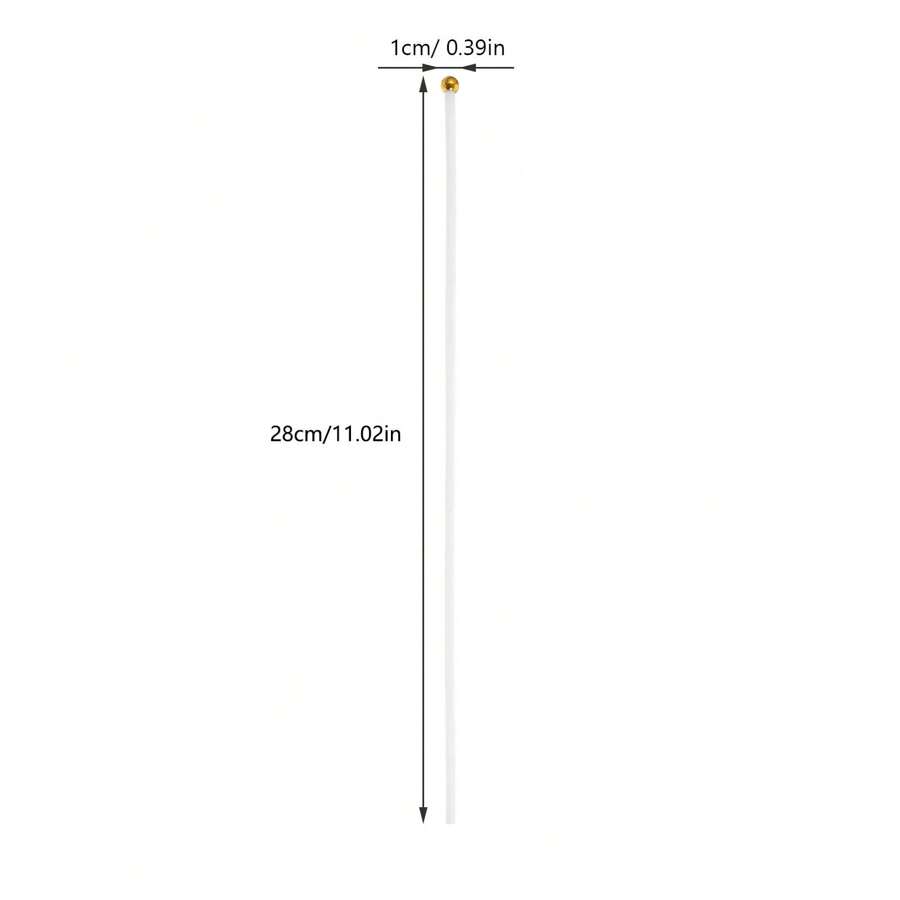 100pcs 28cm Plastic Flagpole, Hand Cranked Flagpole, Hand-Held Flagpole ...