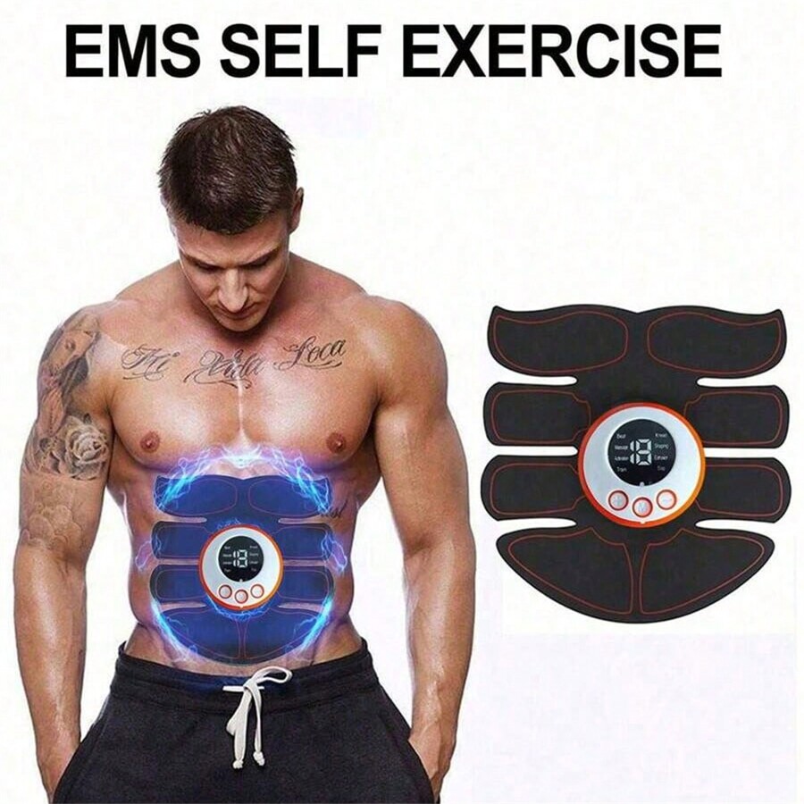 EMS Abdominal Muscle Stimulator Fitness ABS Arm Training Patches Muscle ...