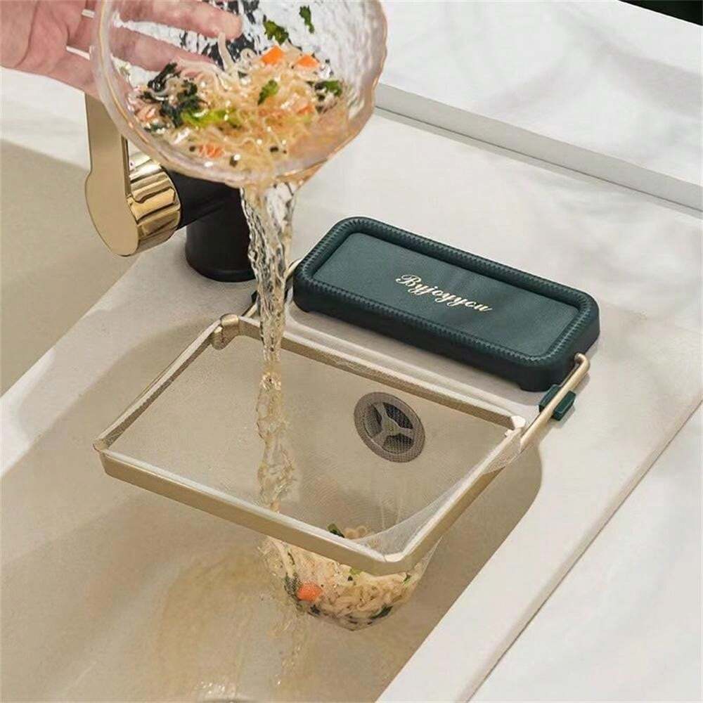 Folding Sink Strainer With Stand, Eliminates Clogging & Keeps Sink ...