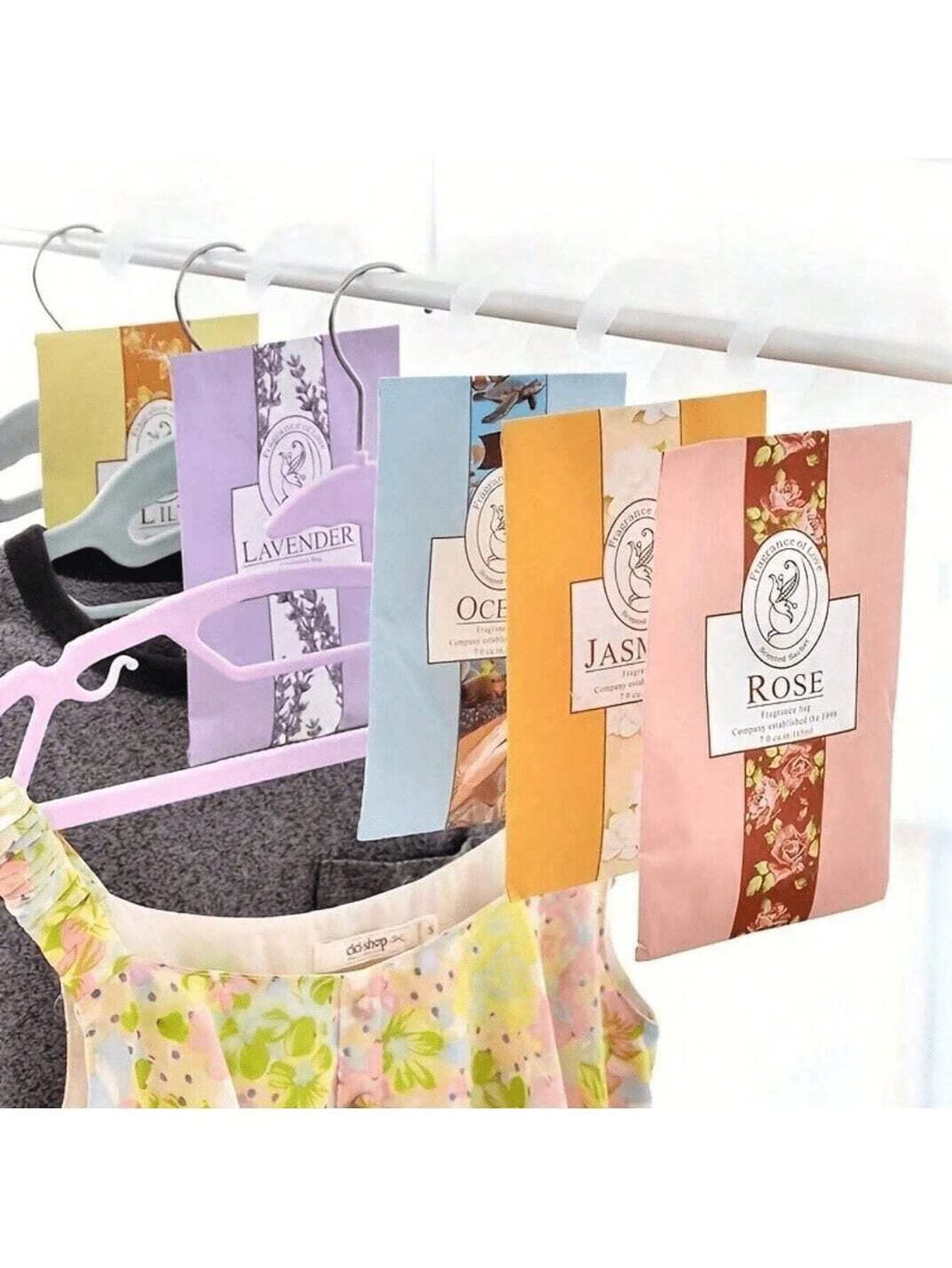 1/5pcs Room Air Freshening Fragrance Pouch, Hanging Type Moth Repellent ...