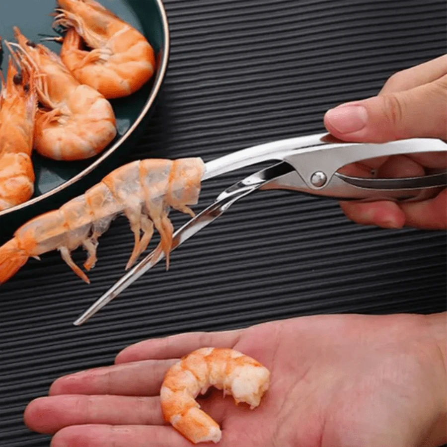 Effortlessly Peel Perfect Shrimp: Premium Stainless Steel Shrimp Peeler ...