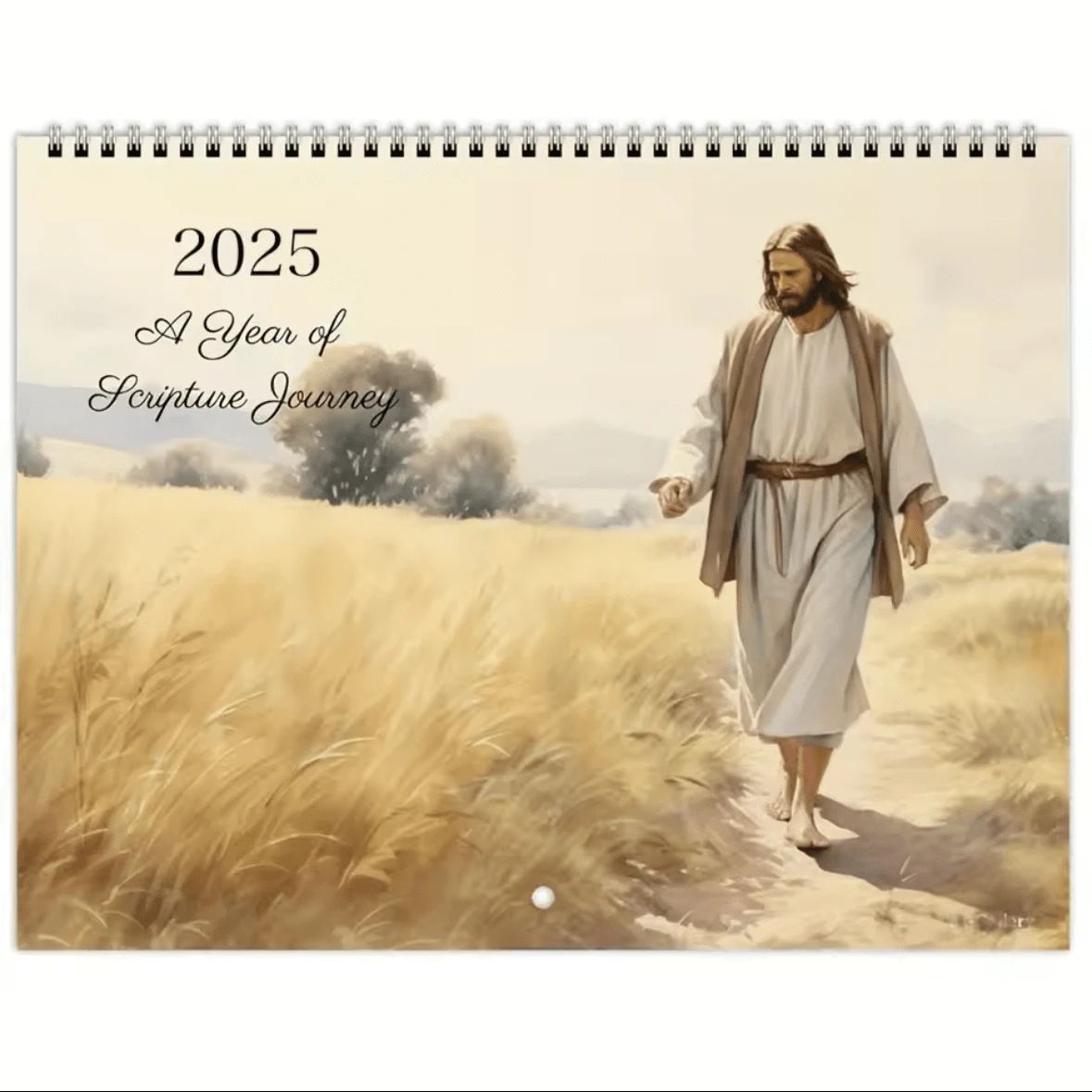 Jesus Christ Calendar Funny Spiritual Monthly Calendar 2025 Nature's ...