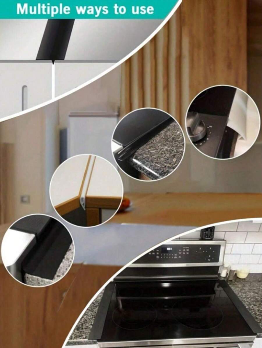 Silicone Stove Gap Cover, Kitchen Counter Gap Filler, Heat Resistant ...