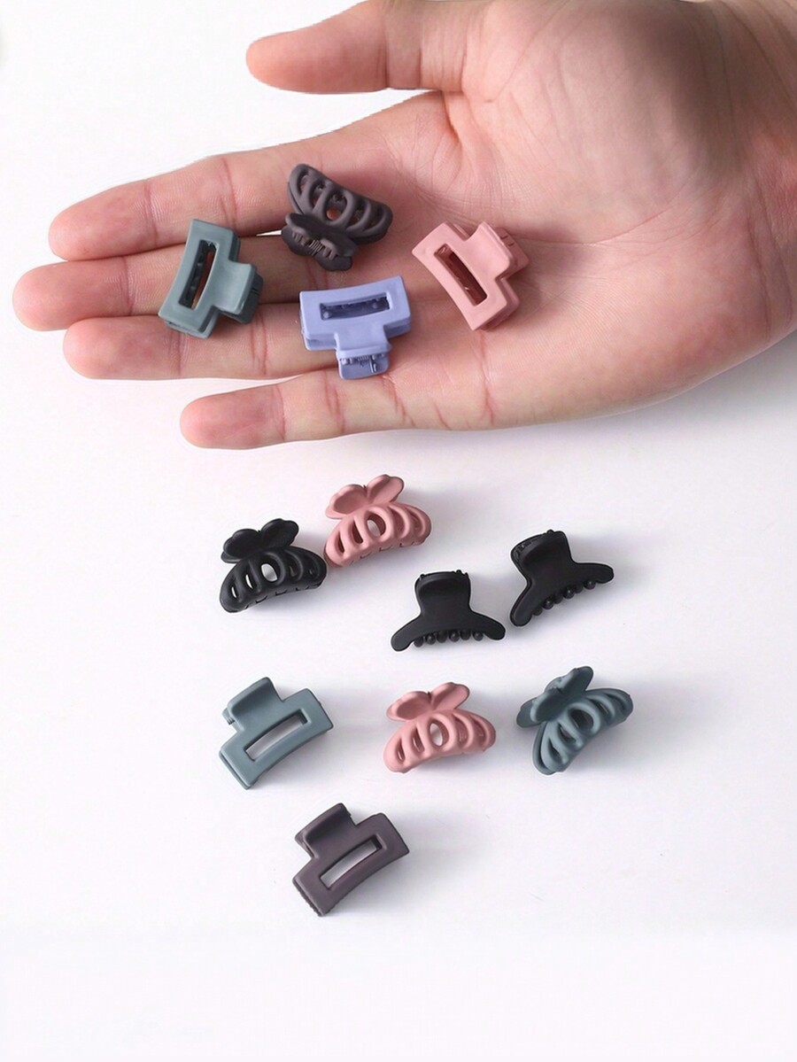 18/36 Piece Mini Hair Clip Set Matte Vintage Style Plastic Hair Clip ...