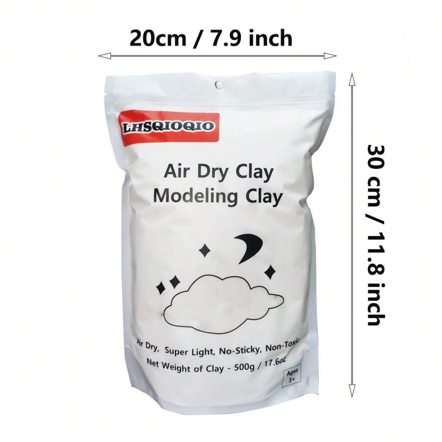 1 Pack Modeling Foam Clay - 1.1 Lbs Air Dry Clay Super Light Magic Clay ...