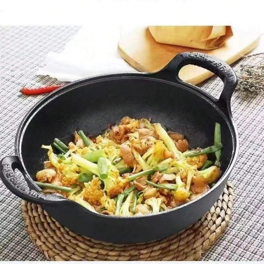 Multi-Functional Uncoated Cast Iron Ingot Pot, New Home Healthy Seafood ...