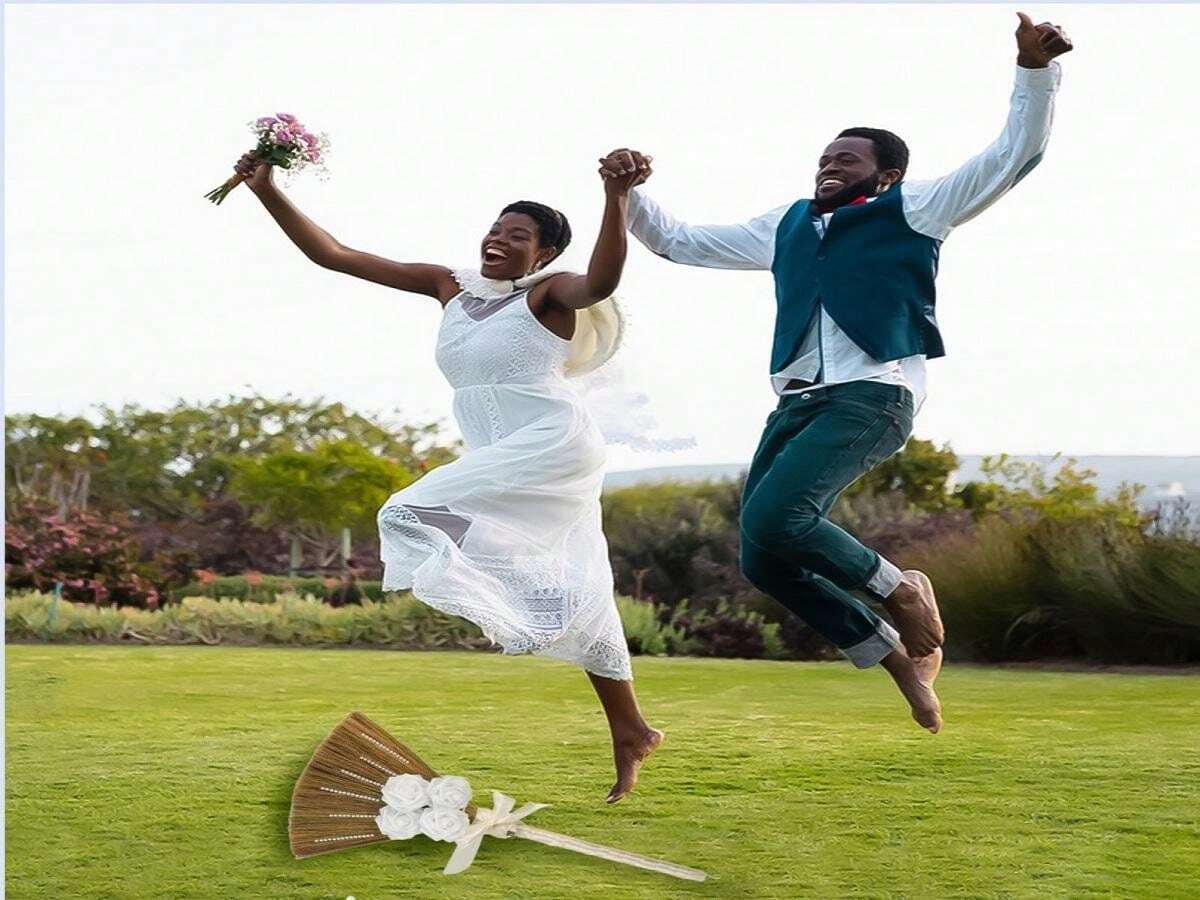 Wedding Broom For Jumping Ceremony, Decorative Jump Broom DIY White ...