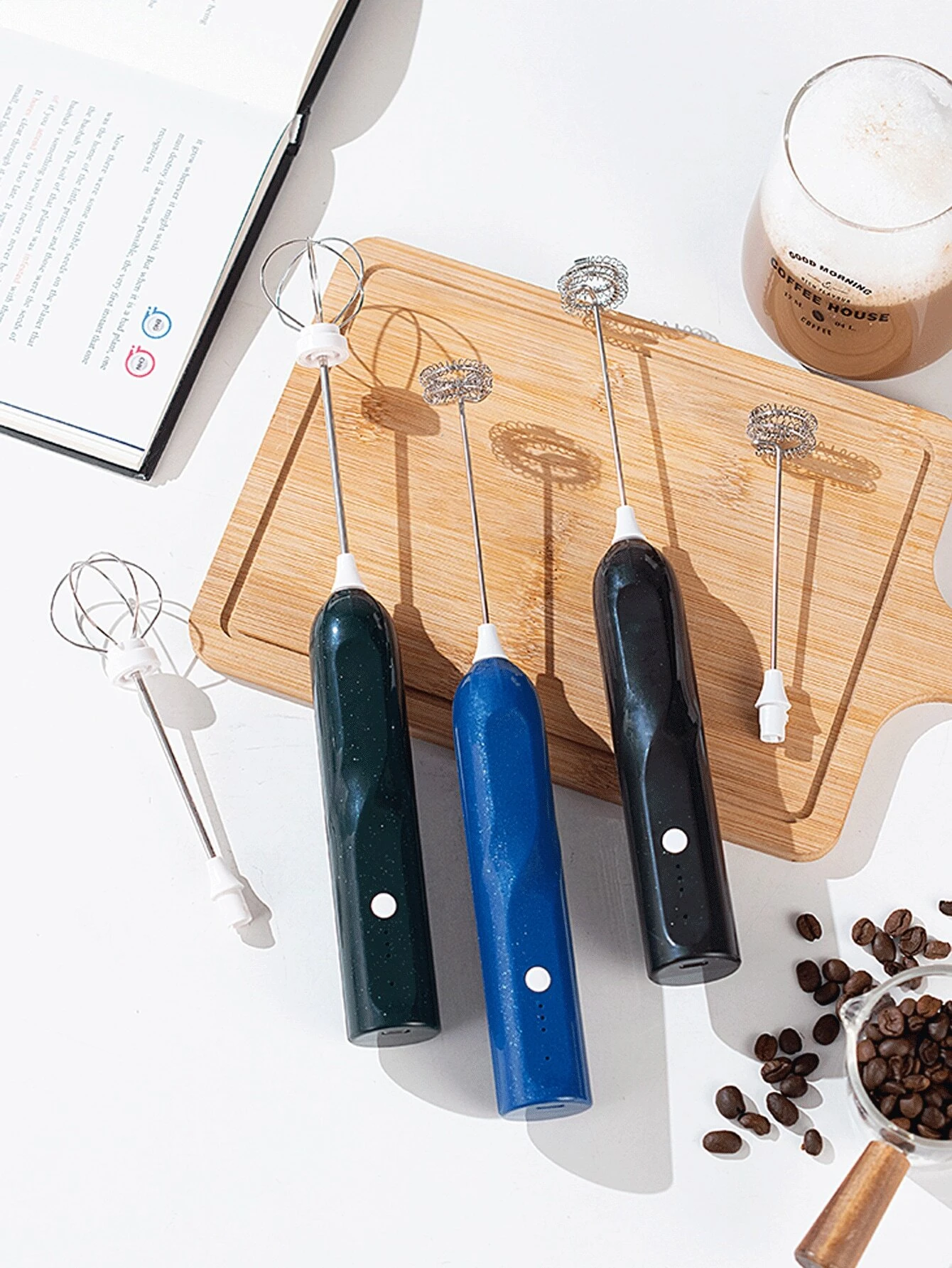 Coffee Frother, Egg Beater, Handheld Rechargeable Mini Stirrer, Hot And ...