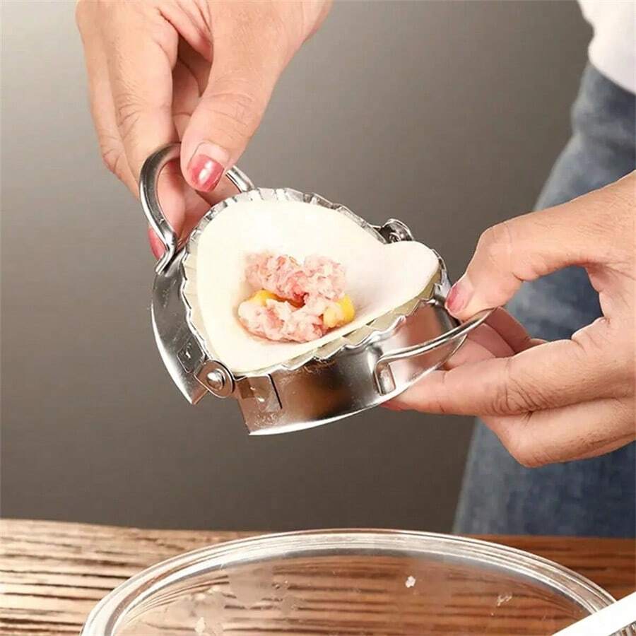 Effortless Dumpling Perfection: Stainless Steel Dumpling Maker Press ...