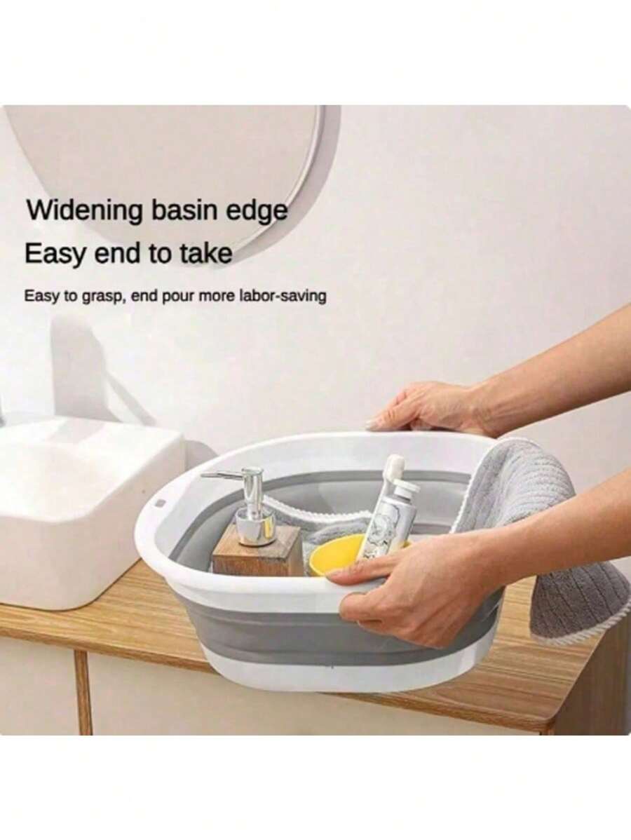 Large, Medium And Small 3 In 1 Portable Folding Wash Basin Multi ...
