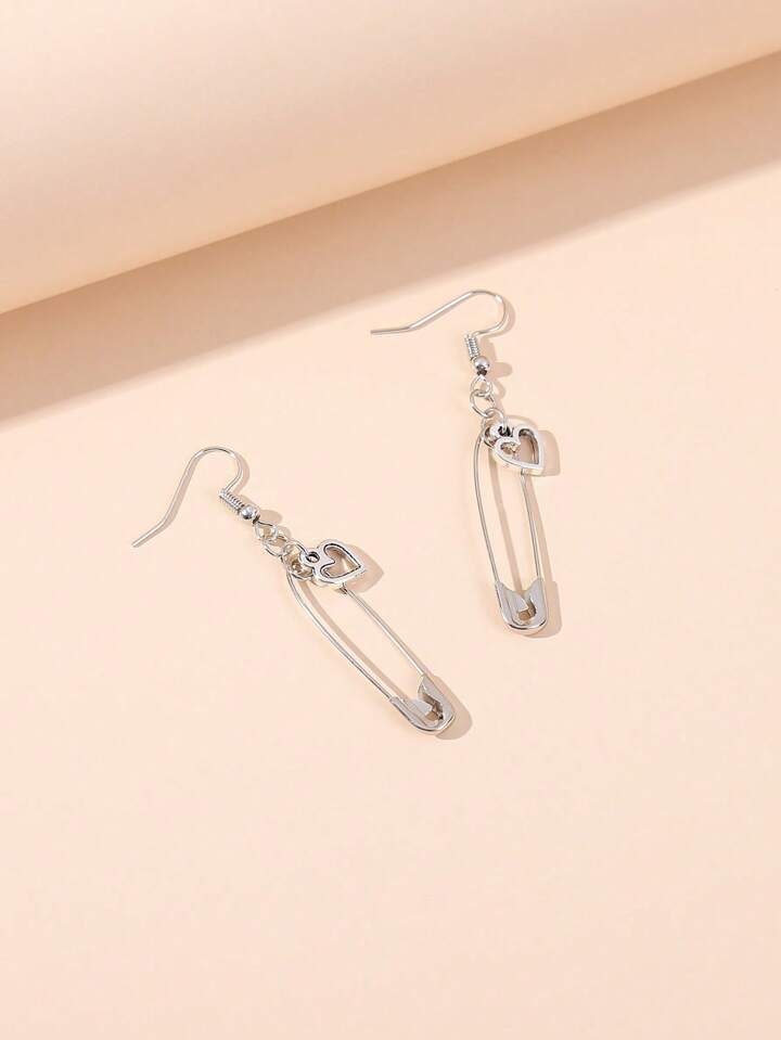 Shein safety pin earrings store