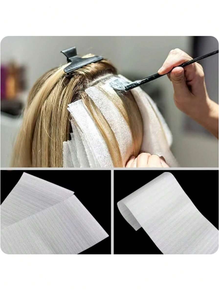 BUCICE 50pcs Drawing And Dyeing Tools Hair Colouring Paper Hair Salon ...