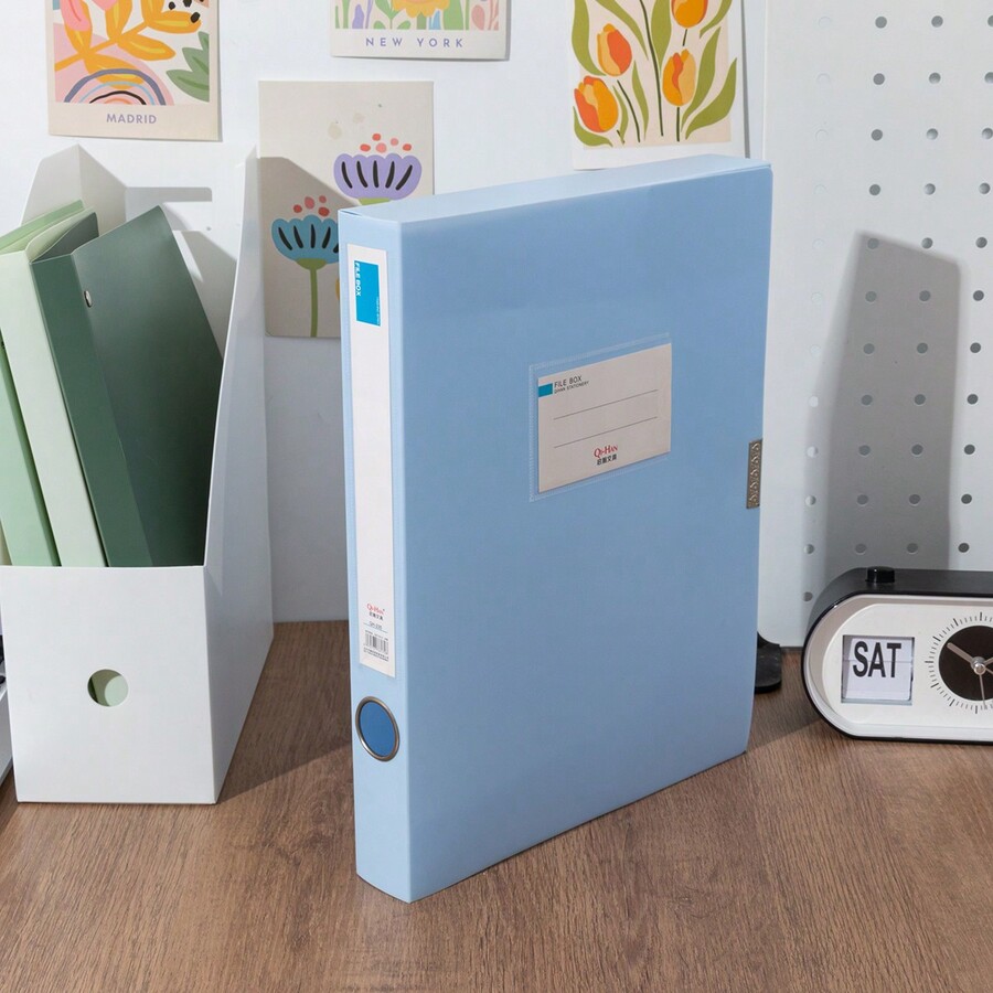 Morandi Color A4 File Folder Box, Foldable Personnel Records Resume ...