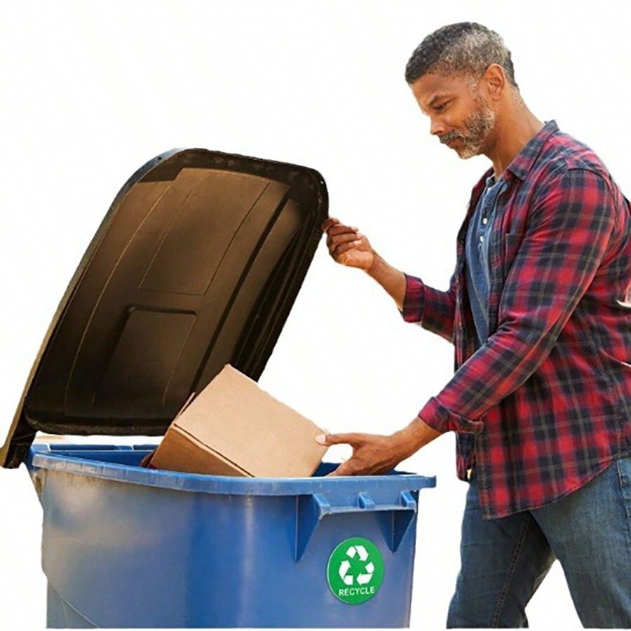 4 PCS Coloured Bin Recycling Sticker Labels Bin Collection Signs for ...