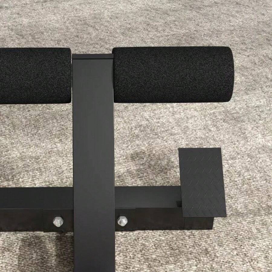 Height Adjustable Roman Chair, Hyperextension Bench With Dip Bars, For ...