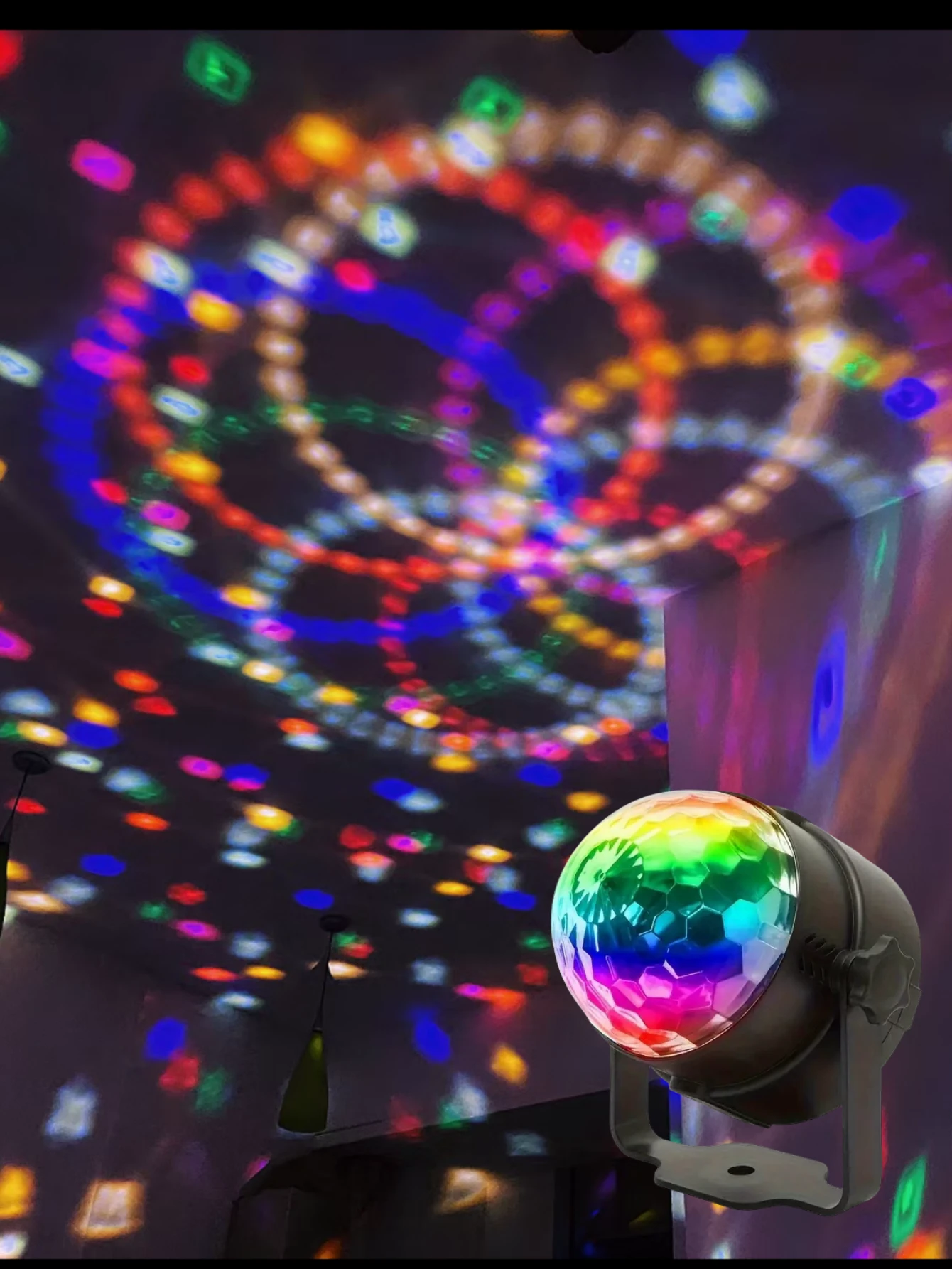 USB Powered Disco Ball Magic Atmosphere Projection Lamp, Plastic ...