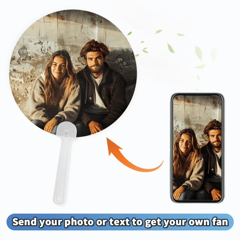 Custom Big Large Face Fans With Handle, Custom Photo Booth Props ...