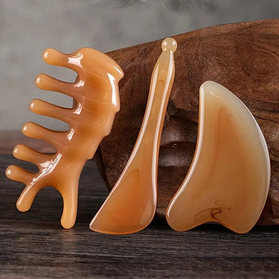 1pc(3pcs) Gua Sha Massage Tool, Face And Body Scraping Tool For ...