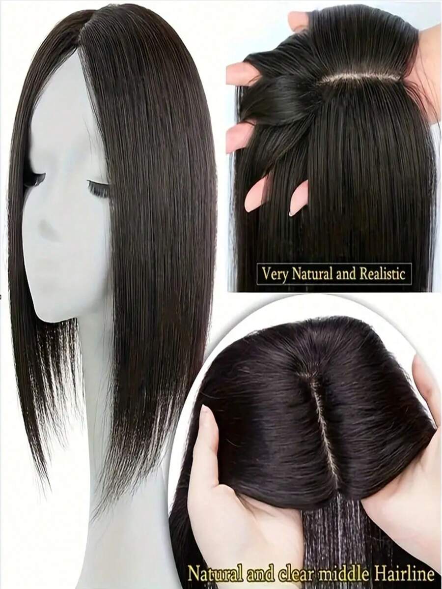 7*9 Hair Piece Hair Pad Hair Root Patch Invisible Seamless One-Piece ...
