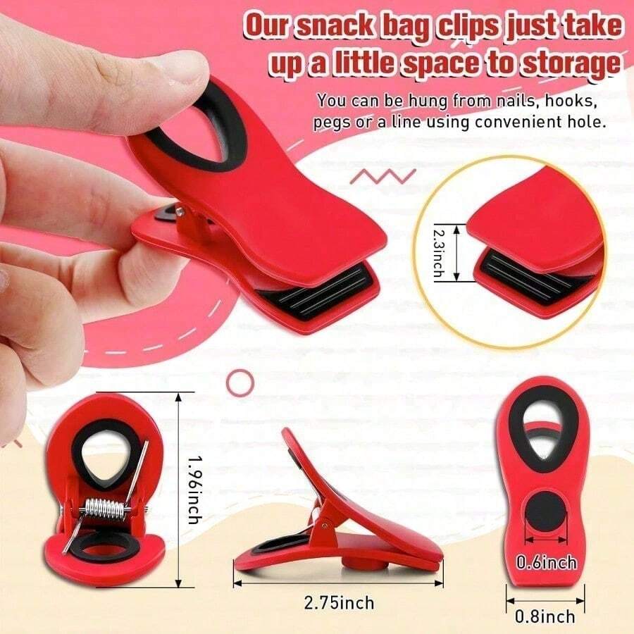 Magnetic Chip Clips Bag Clips Food Bag Clips For Food Packages, Kitchen ...