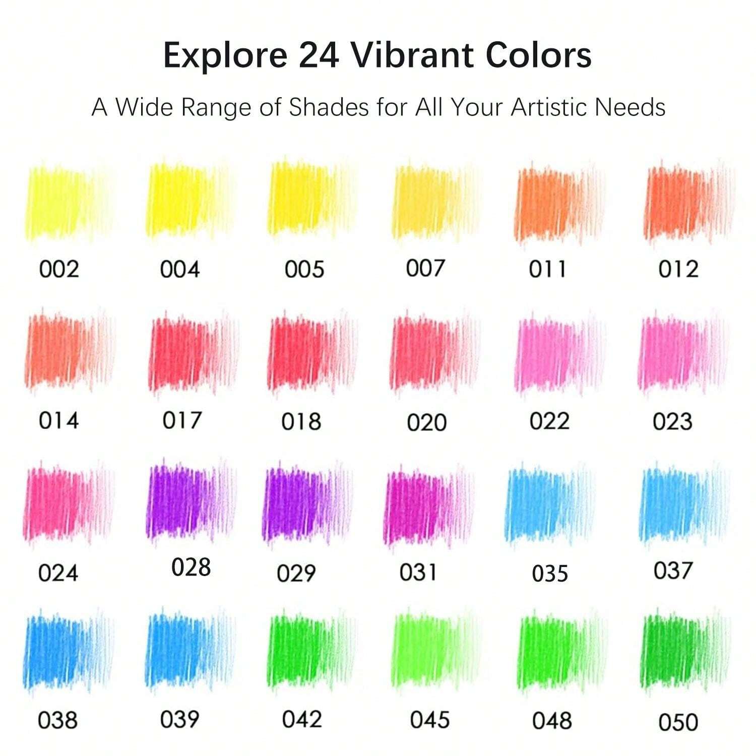 24 lápices de colores a base de aceite fluorescentes, lápices de ...