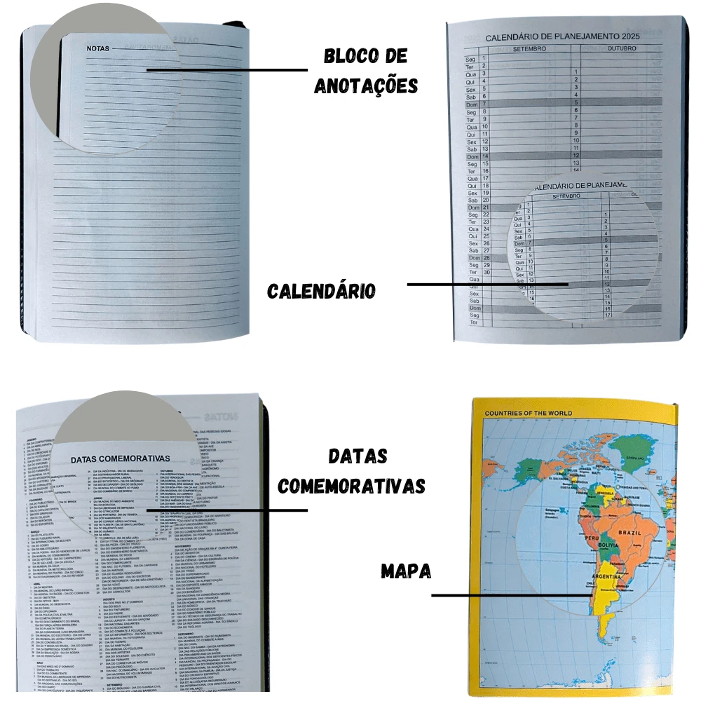 2025 Executive Agenda With Bag Annual Daily Planner Hard Cover ...