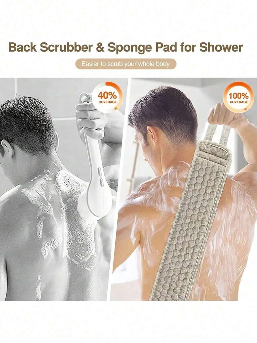 Men's And Women's Deep Cleansing Back Scrub - Exfoliate And Relax Your ...