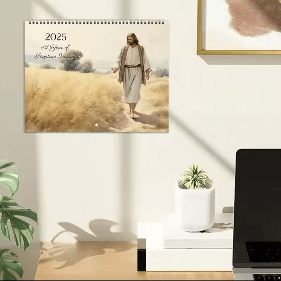 Jesus Christ Calendar Funny Spiritual Monthly Calendar 2025 Nature's ...