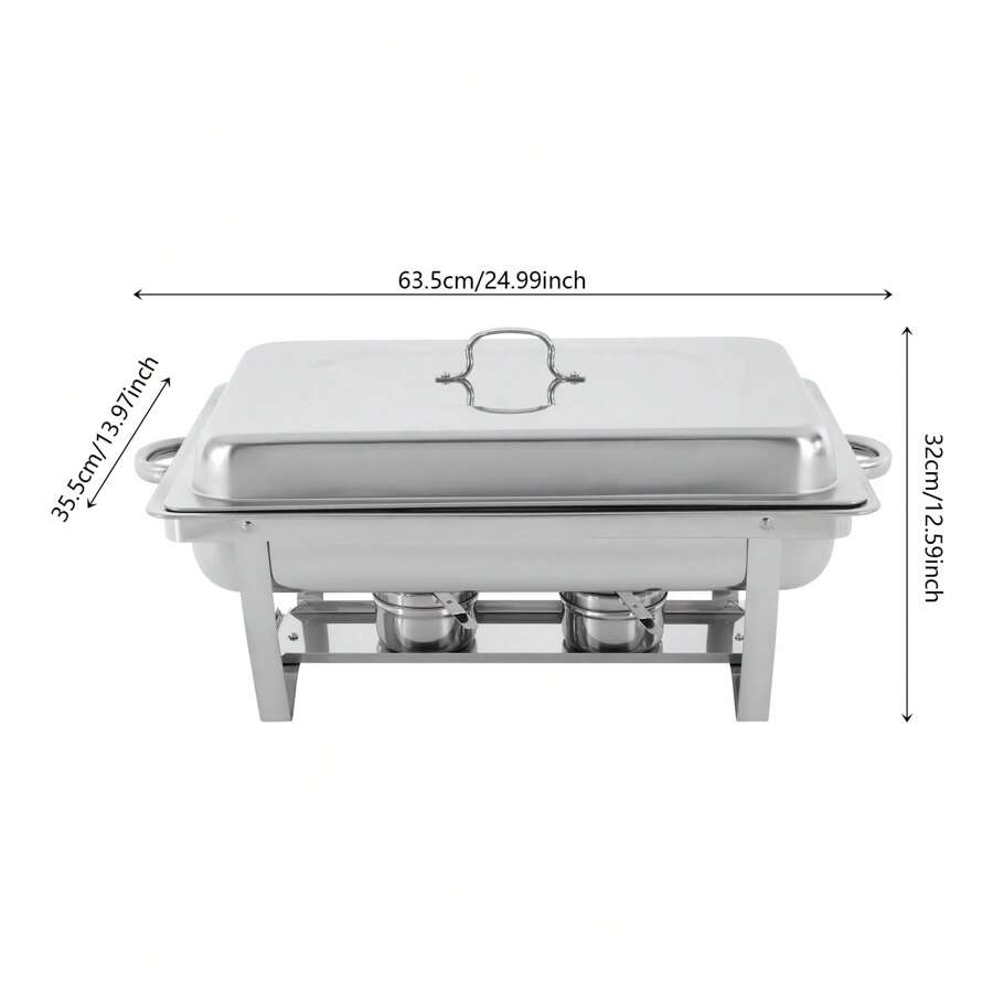 Chafing Dish Buffet Set, Rectangular Catering Chafer Warmer Set, Buffet Dishes Warming Set For ...