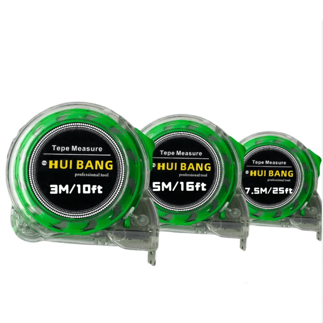 Transparent Green Metric/Inch Scale Measuring Tape, 3M/5M/7.5M Scratch ...
