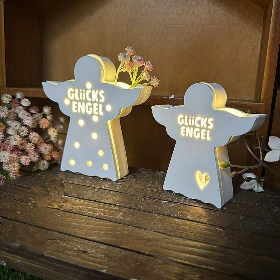 Guardian Angel Silicone Molds, Heart Angel Plaster Resin Casting Molds ...