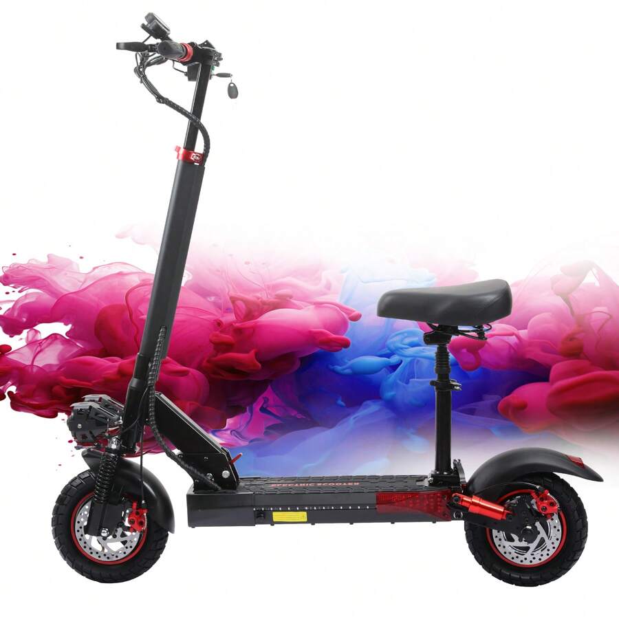 800W (Peak) Electric Scooter For Adults Teens, Removable Seat, 48V15AH ...