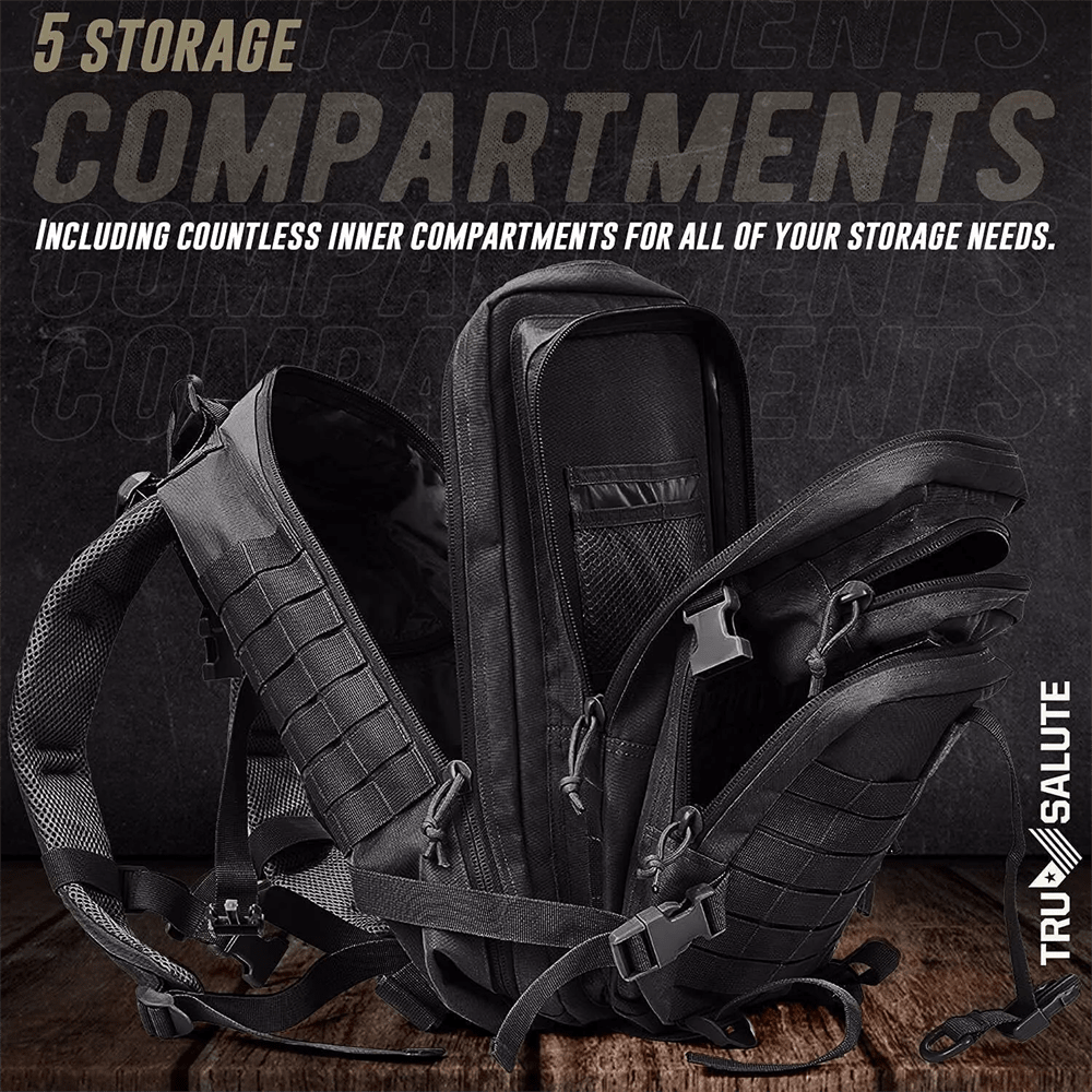 45L Large Military Grade Tactical Backpack 3-Day Army Assault Pack With ...