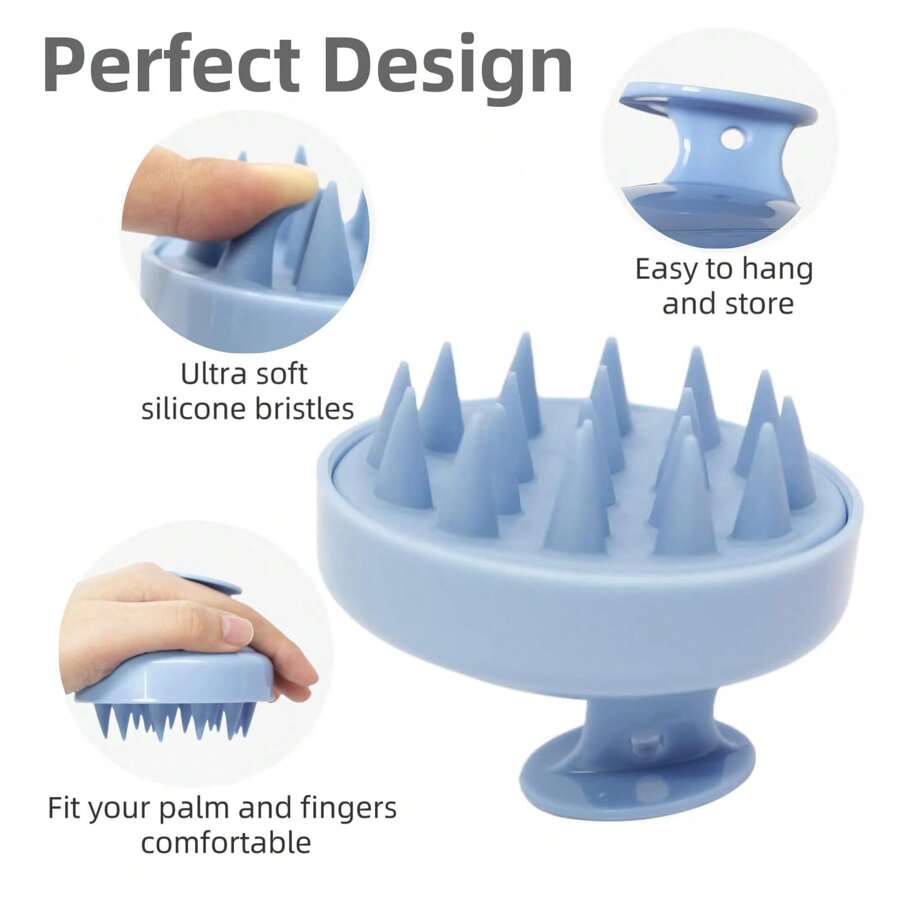 Hair Scalp Massager Shampoo Brush Hair Growth Head Massager Scalp Soft Silicone For Scalp