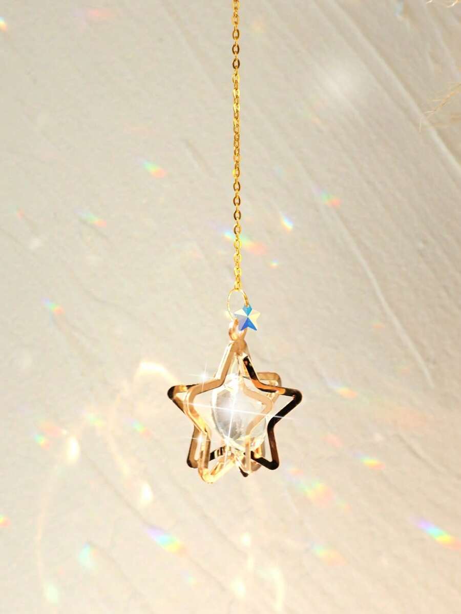 1pc Star Crystal Rainbow Suncatcher, Suncatcher Crystal Light Catcher ...