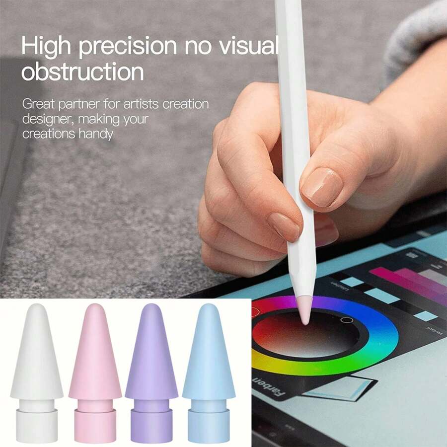 4 Packungen bunte Ersatzspitzen kompatibel mit Apple Pencil 2 ...