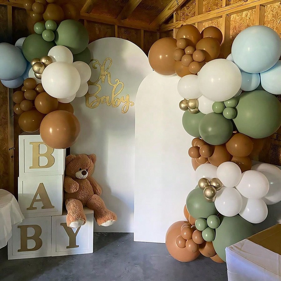 Baby Shower Decorations Baby Balloon Boxes Blocks With 4 Letters For ...