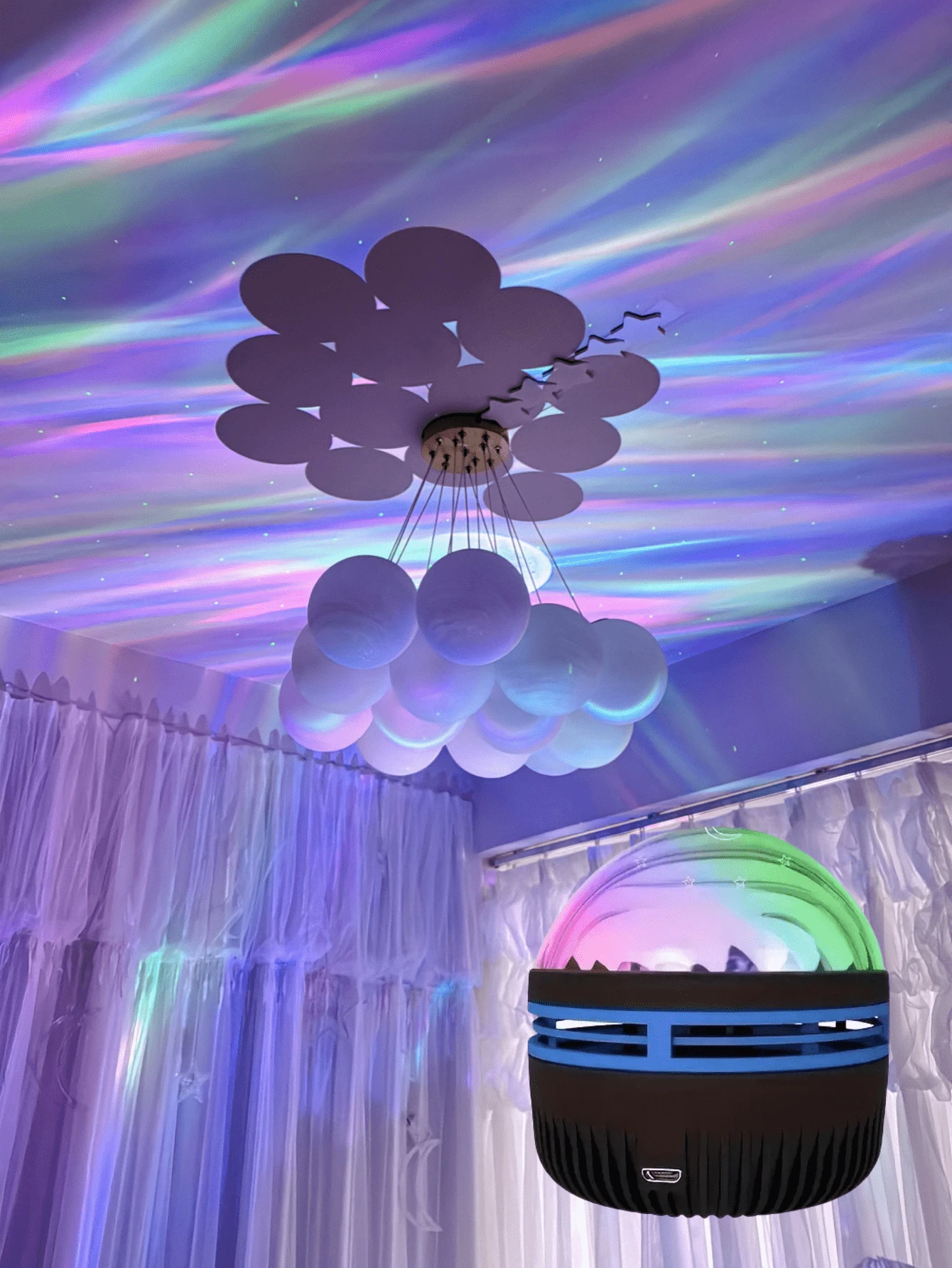 Aurora Light Ball Projector - LED Stage Lighting With Remote Control ...