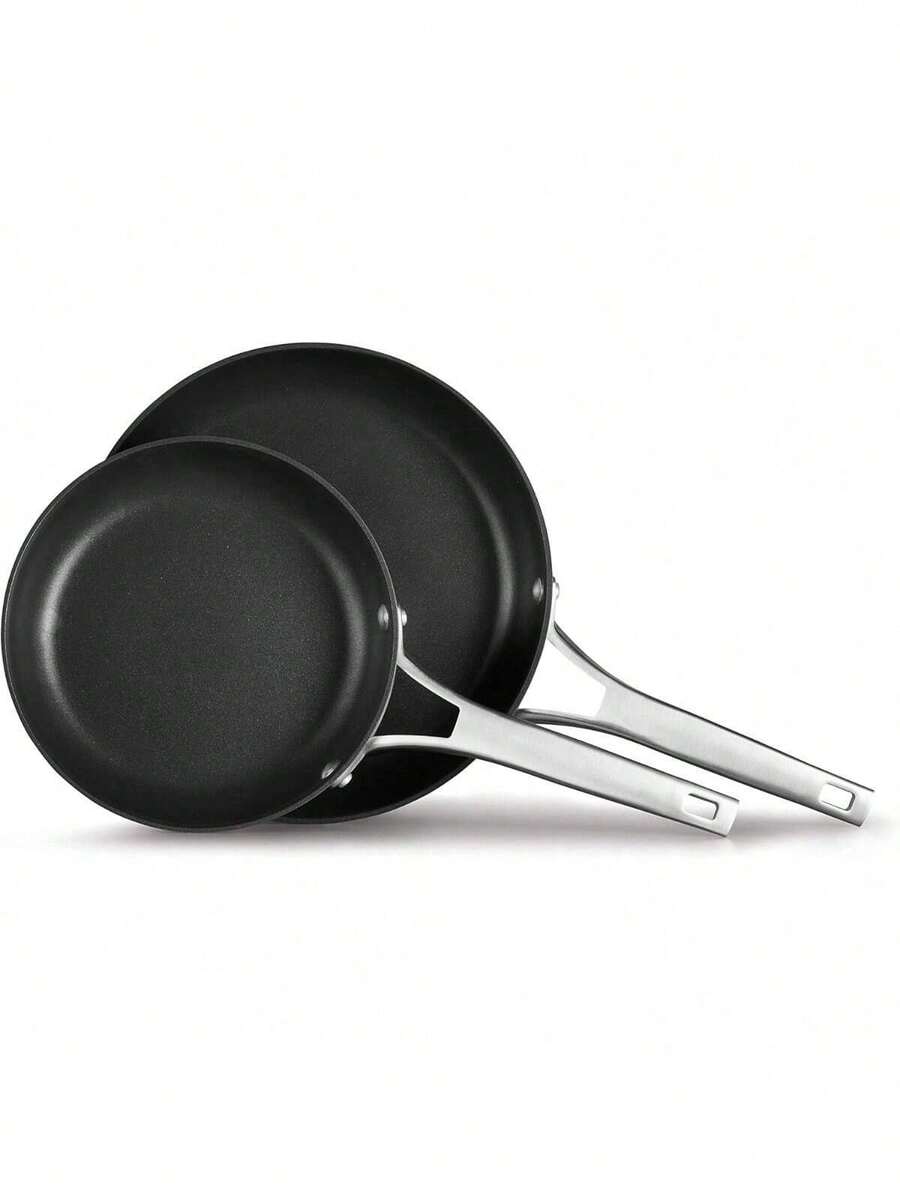 Premier Hard-Anodized Nonstick 10-Inch And 12-Inch Fry Pan Combo ...